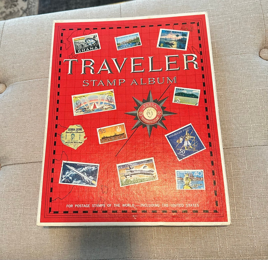 Vintage Traveler Stamp Album - Etsy