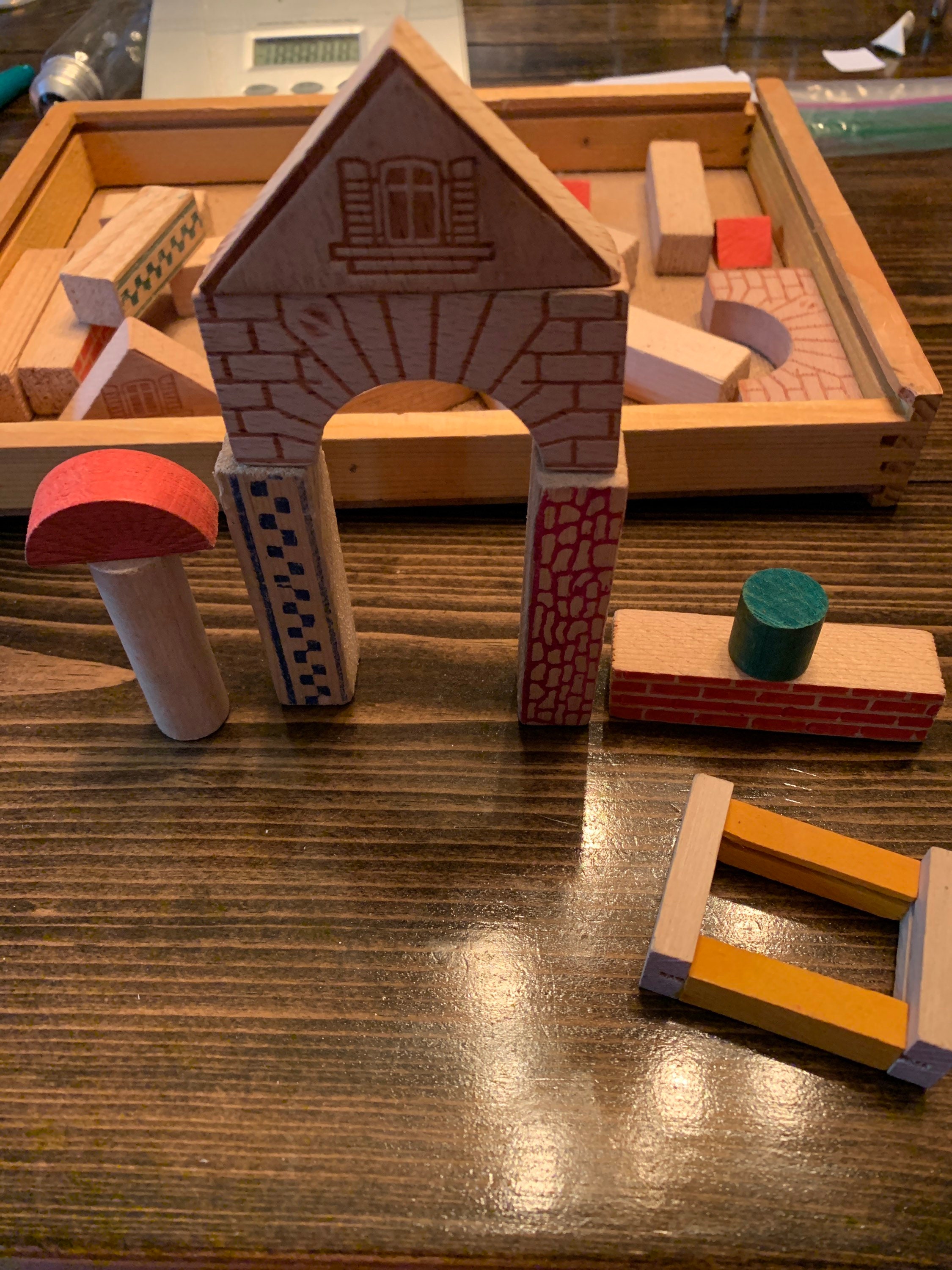 Antique Made in Germany Building Block Set - Etsy