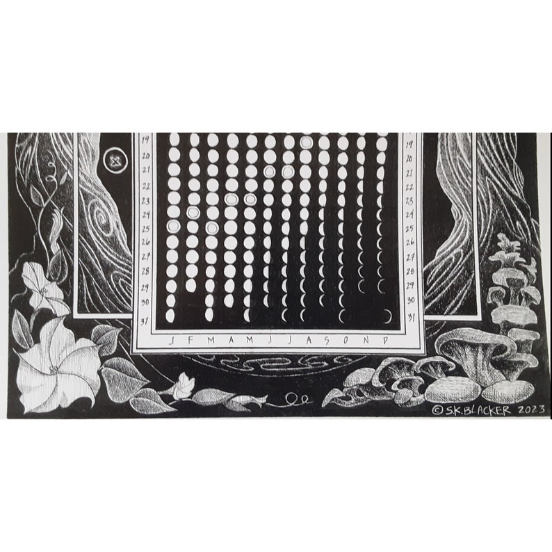 2024 Lunar Chart - Etsy