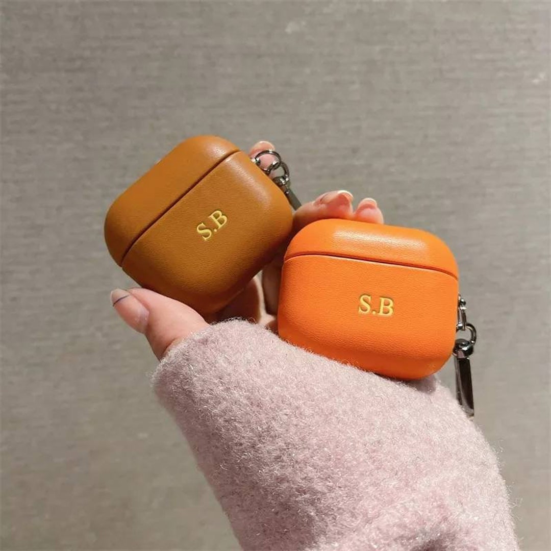 Leather Airpods Case Customised Airpods Case Personalised Etsy