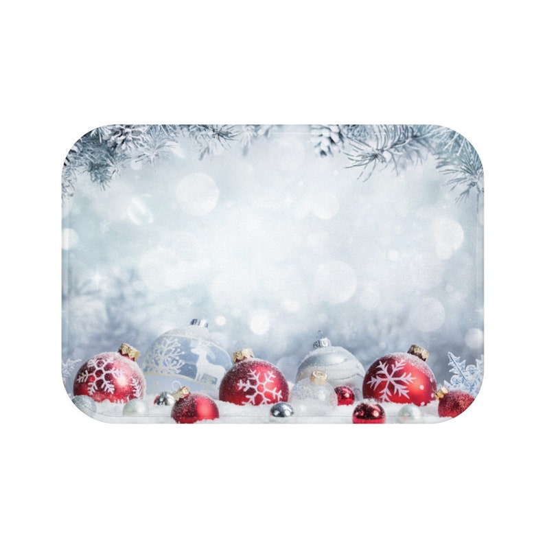 Christmas Bath Mat Bath Mat Bathroom Decor Bath Rug Bath - Etsy