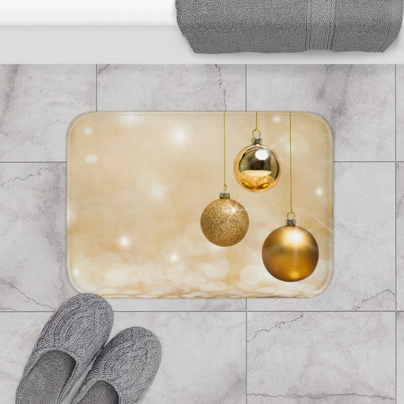 Christmas Bath Mat, Christmas Bathroom Set, Christmas Home Decor, Bath ...