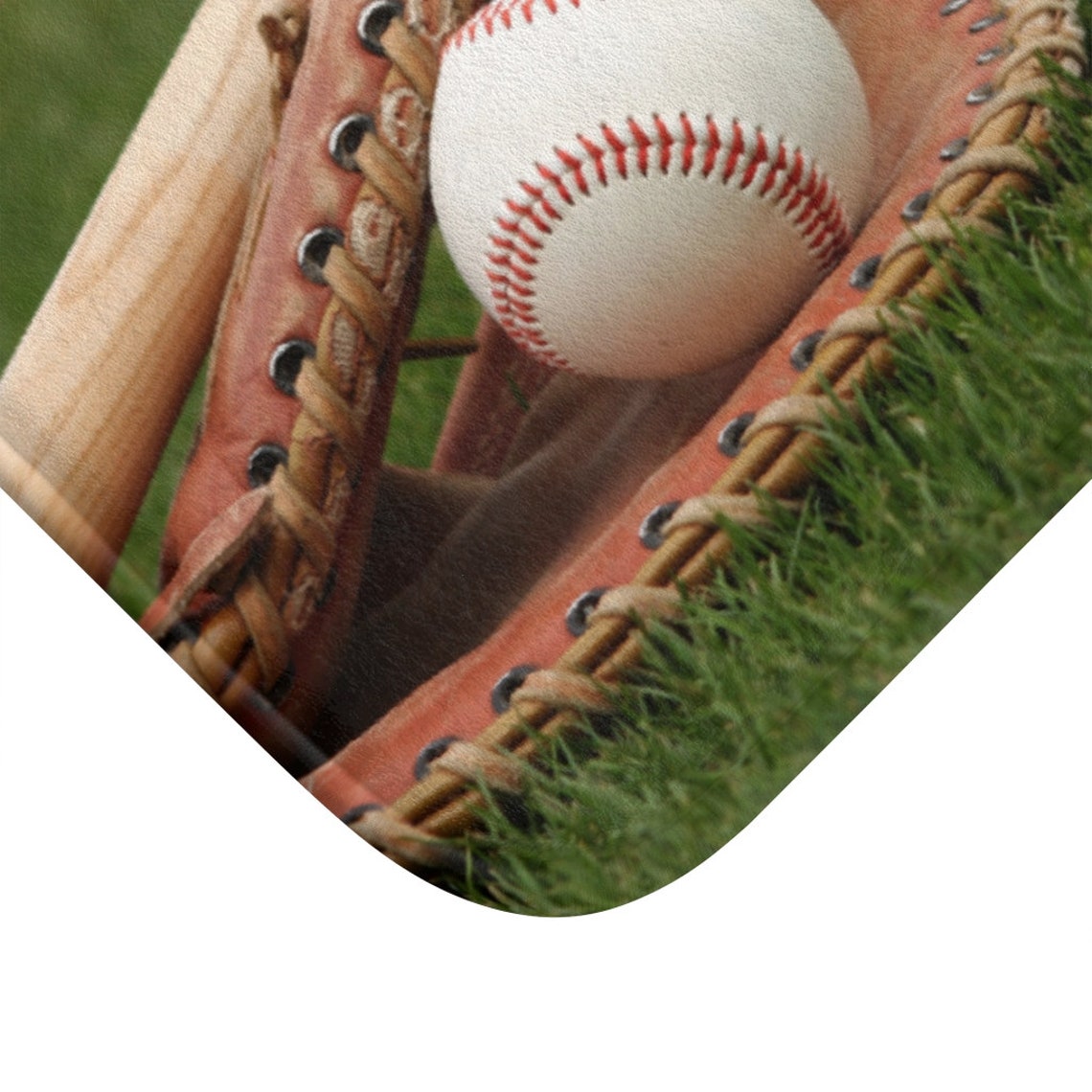 Baseball Bath Mat Baseball Bathroom Decor Home Decor Gifts - Etsy