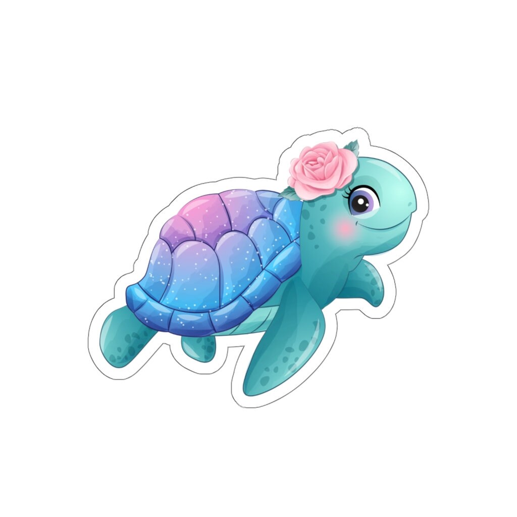 Turtle Sticker Turtle Decal Sea Turtle Sticker Sea Turtle - Etsy