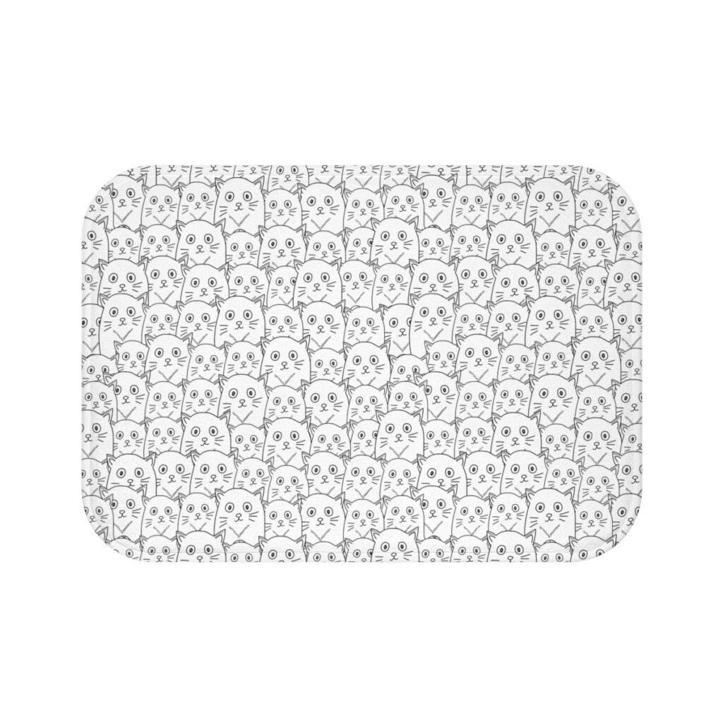 Cat Bath Mat Bath Math Bathroom Rug Home Decor Bathroom - Etsy