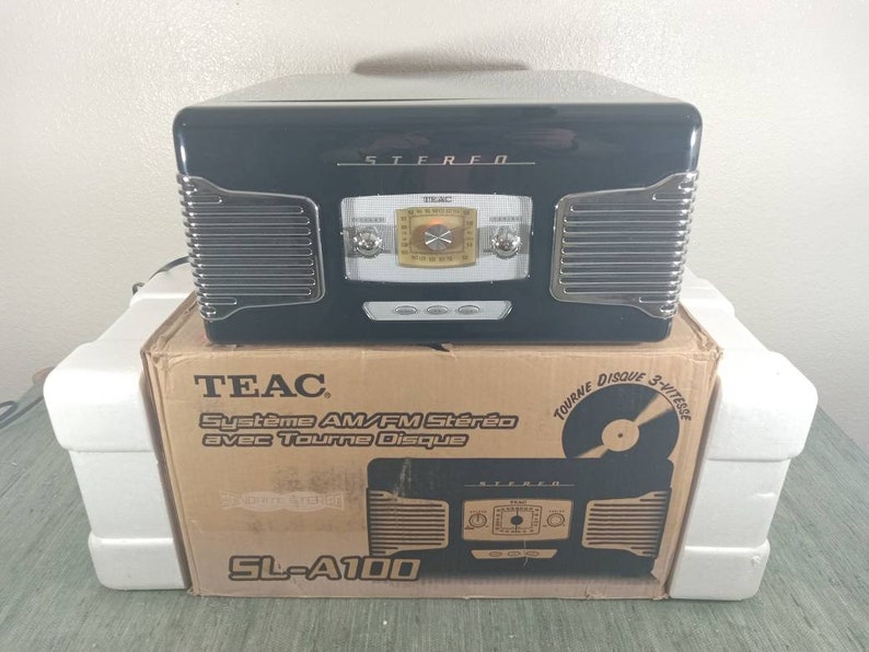 Teac Record Player Turntable AM/FM Radio SL-A100 - Etsy