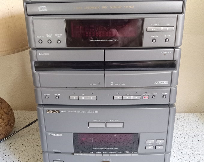 Denon D-850 All-in-one CD Dual Cassette Receiver Stereo System - Etsy