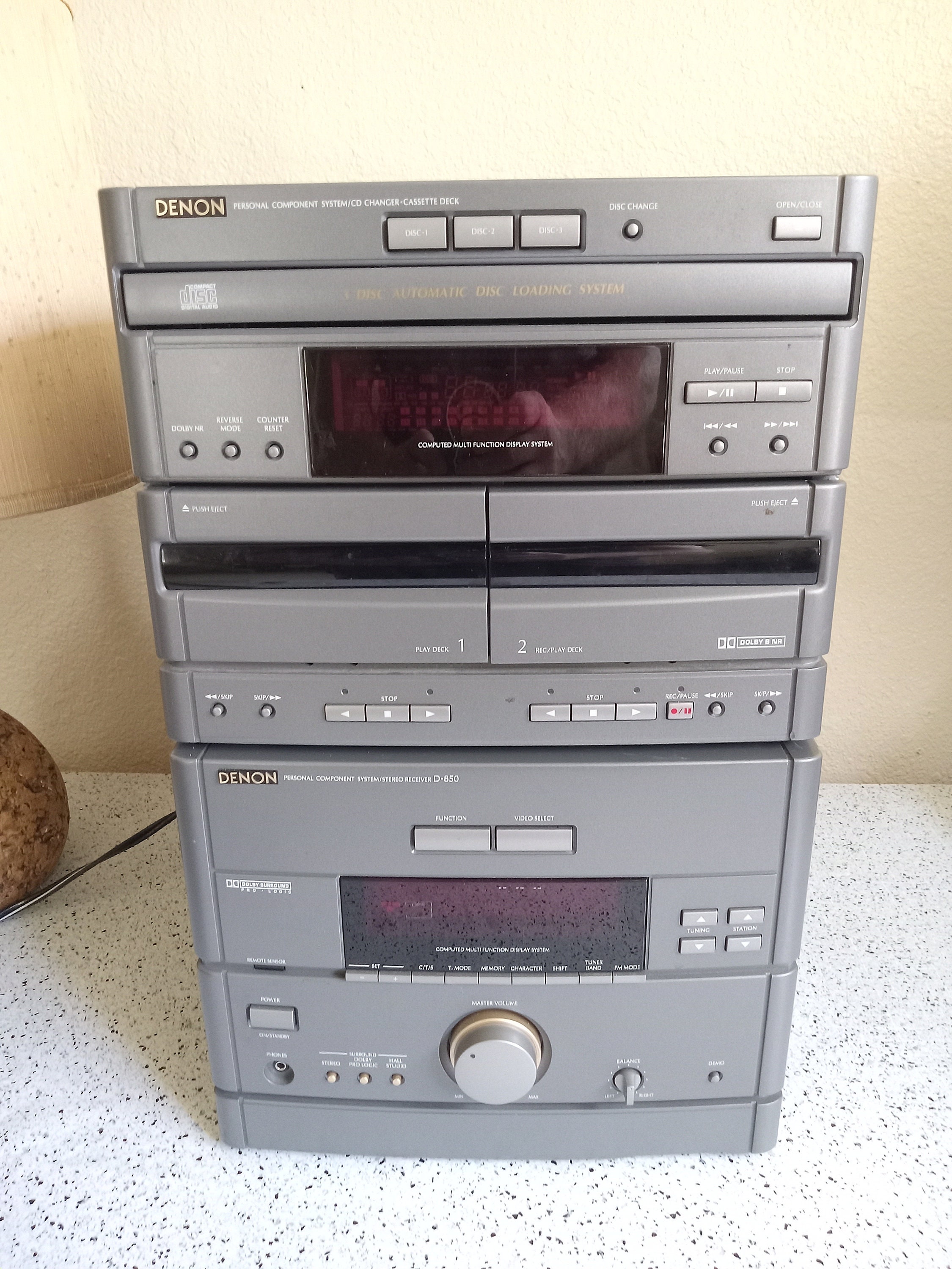 Denon D-850 All-in-one CD Dual Cassette Receiver Stereo System - Etsy