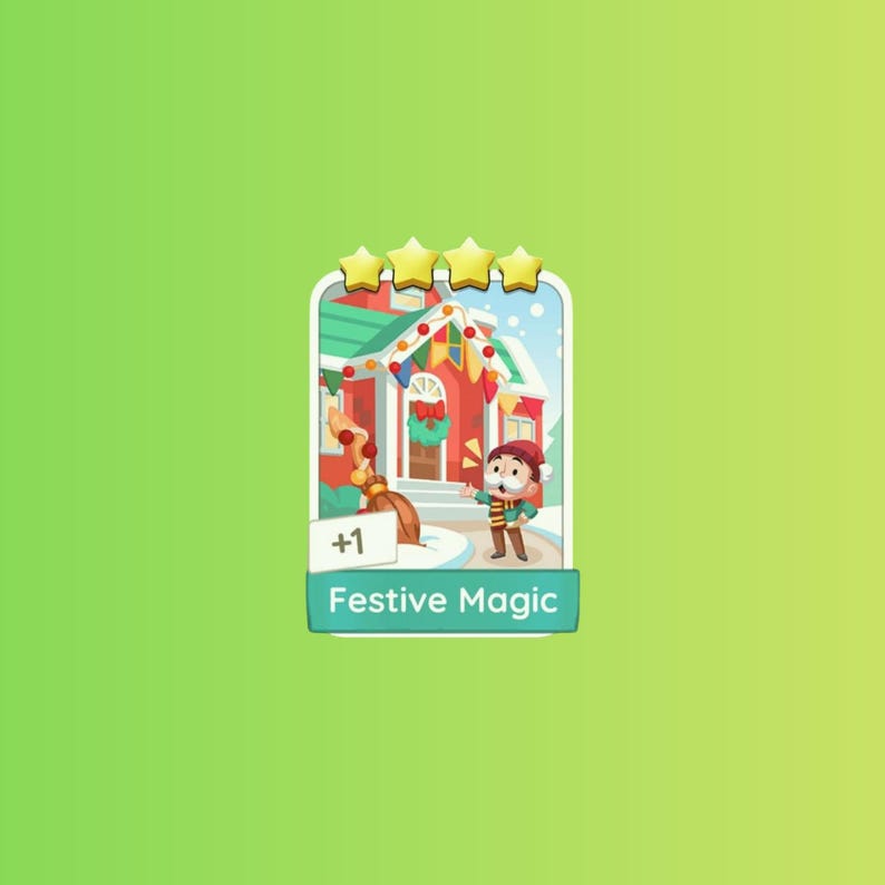 Festive Magic - Monopoly Go_stickers 4 Star ( Fast Delivery ) Cozy ...