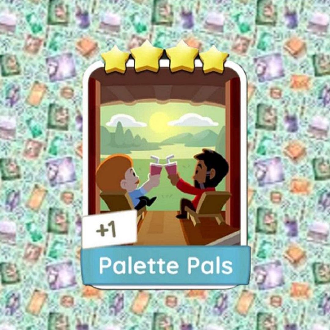 Palette Pals Monopoly_go_4 Star Sticker New Album Set Fast Delivery - Etsy