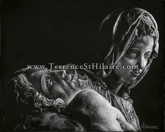 Pieta Michelangelo Sacred Art Passion of Christ Christ | Etsy