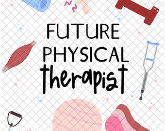 Cute Retro Physical Therapy T-shirt Design, "physical Therapist" Png ...