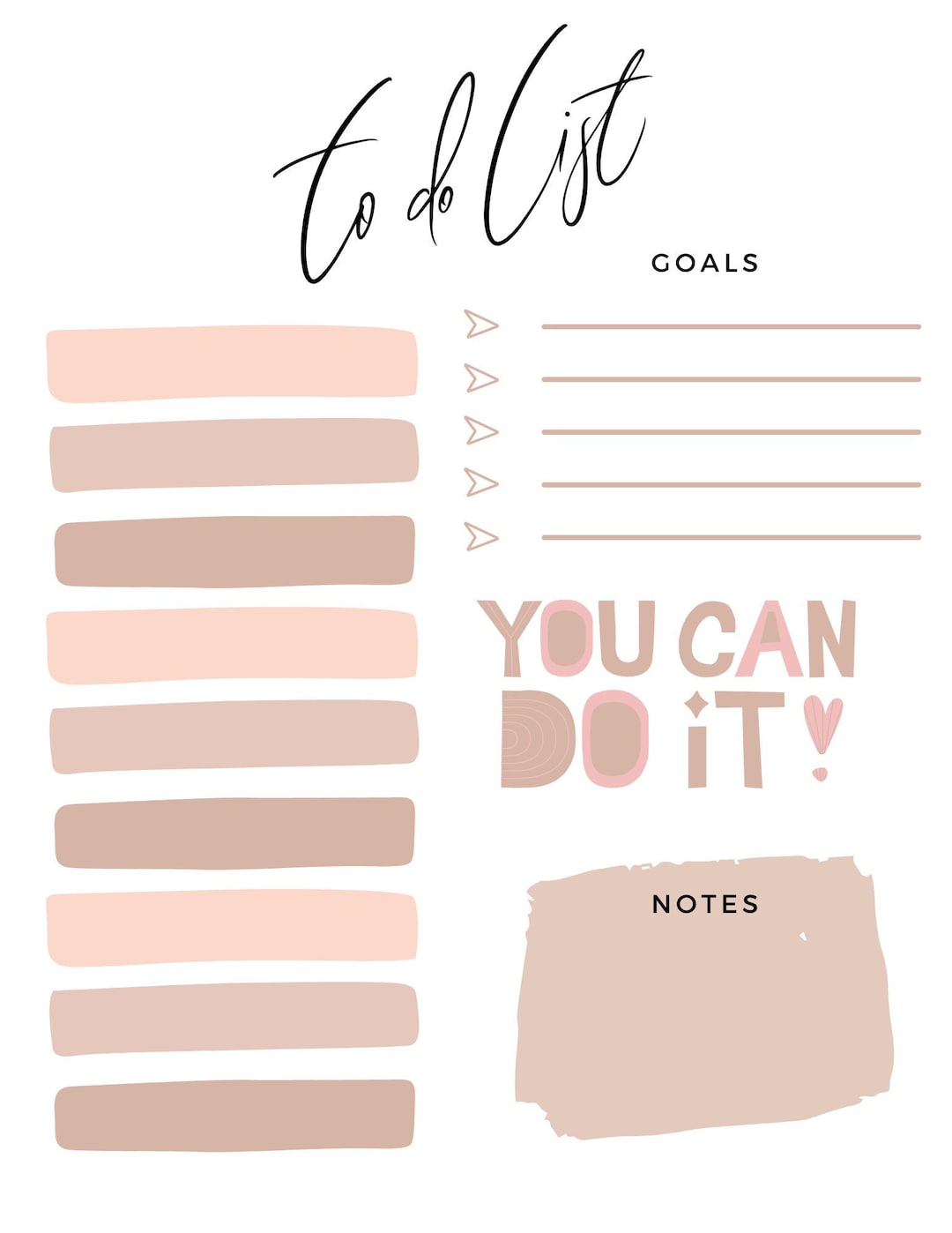 Pink Simple to Do List Printable - Etsy