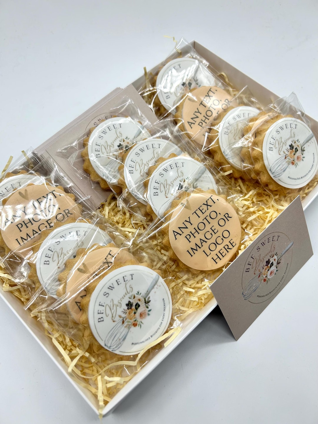 Personalised Branded Corporate Business Logo Photo Image Biscuits ...