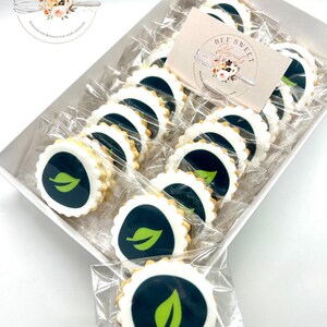 Personalised Branded Corporate Business Logo Photo Image Biscuits ...