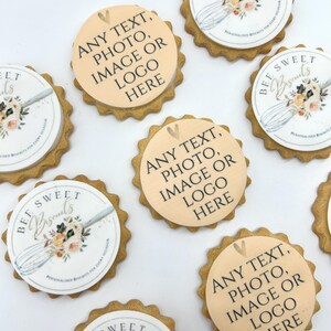 Personalised Branded Corporate Business Logo Photo Image Biscuits ...