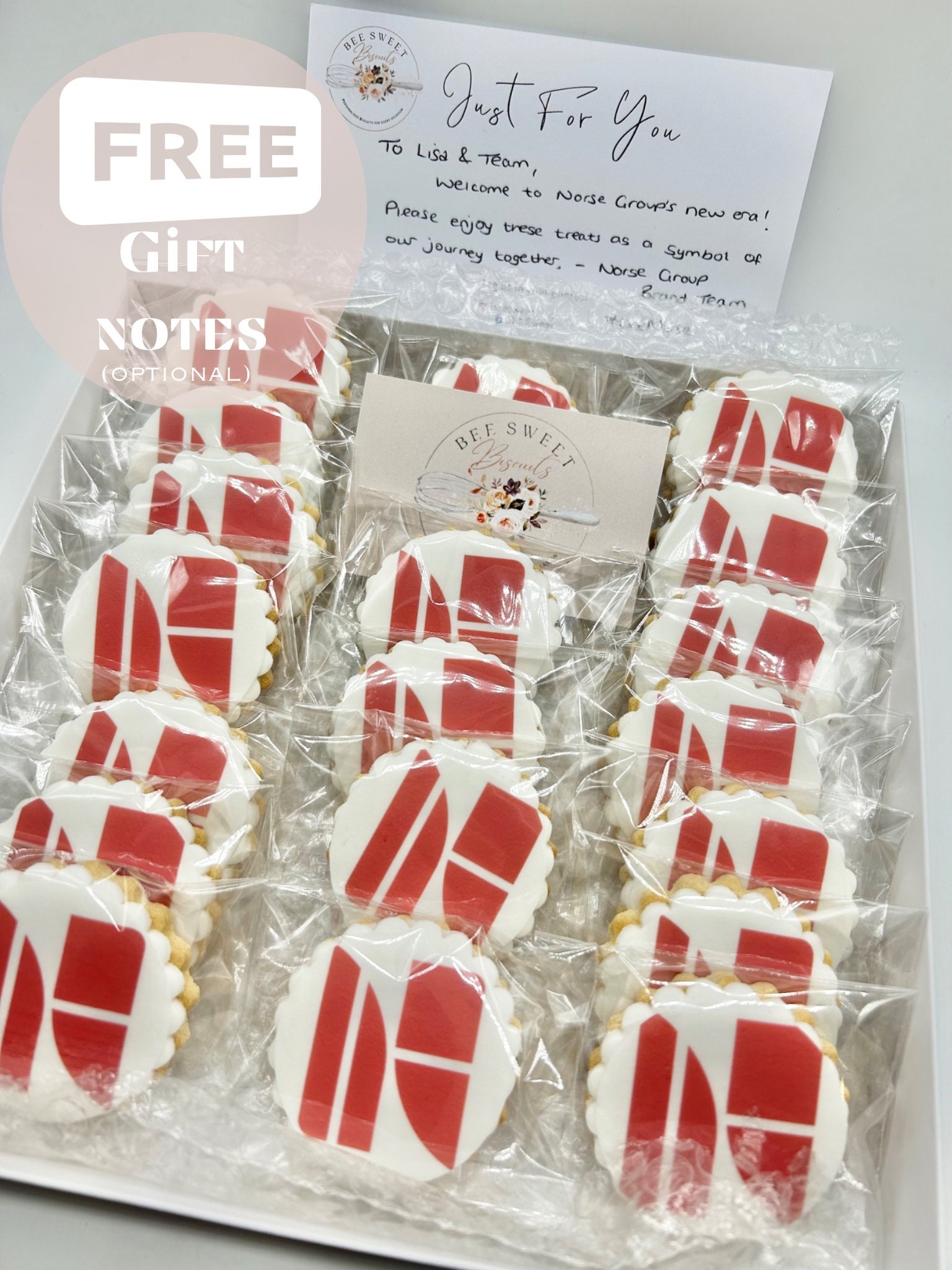 Personalised Branded Corporate Business Logo Photo Image Biscuits ...