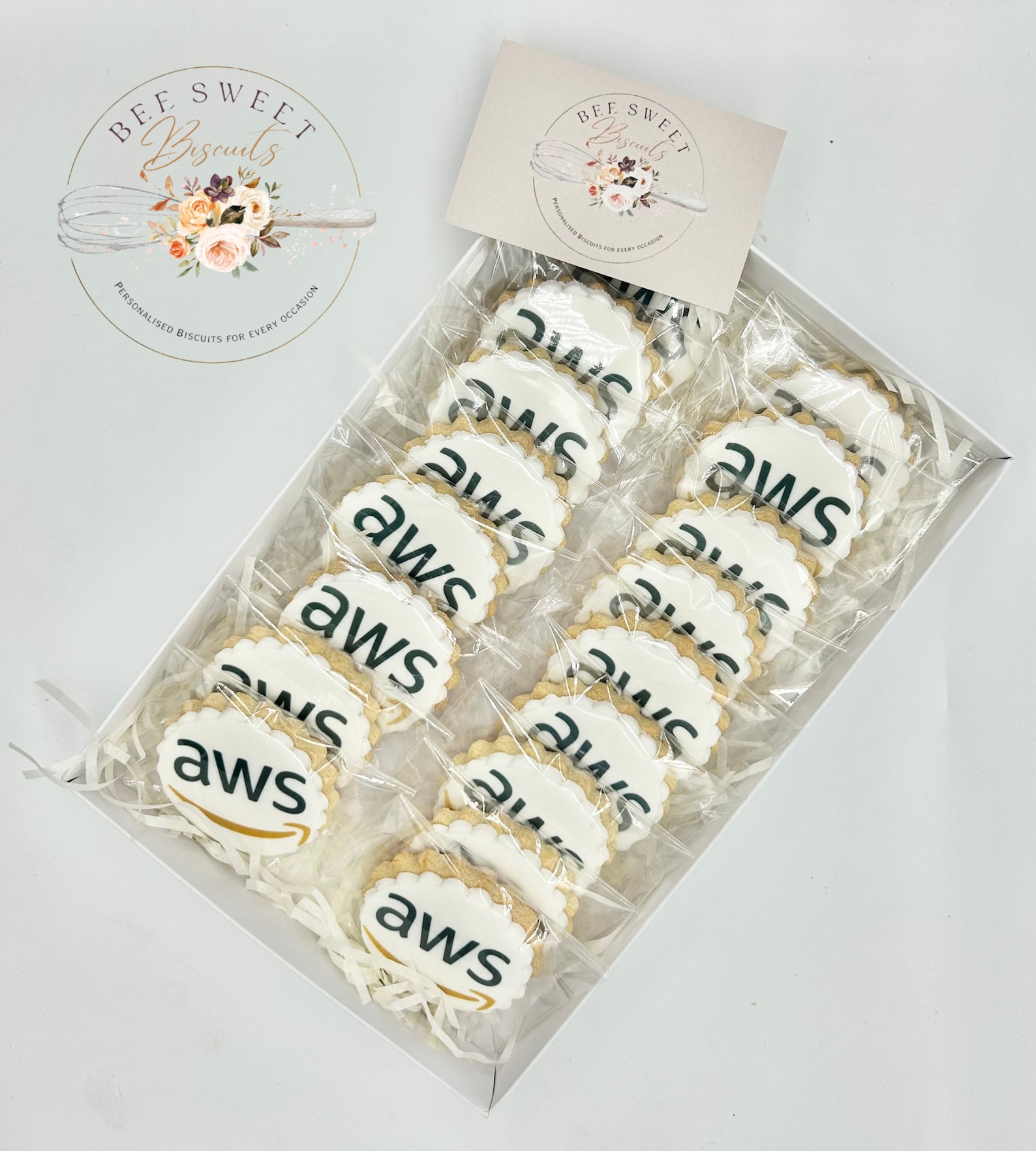 Personalised Branded Corporate Business Logo Photo Image Biscuits ...
