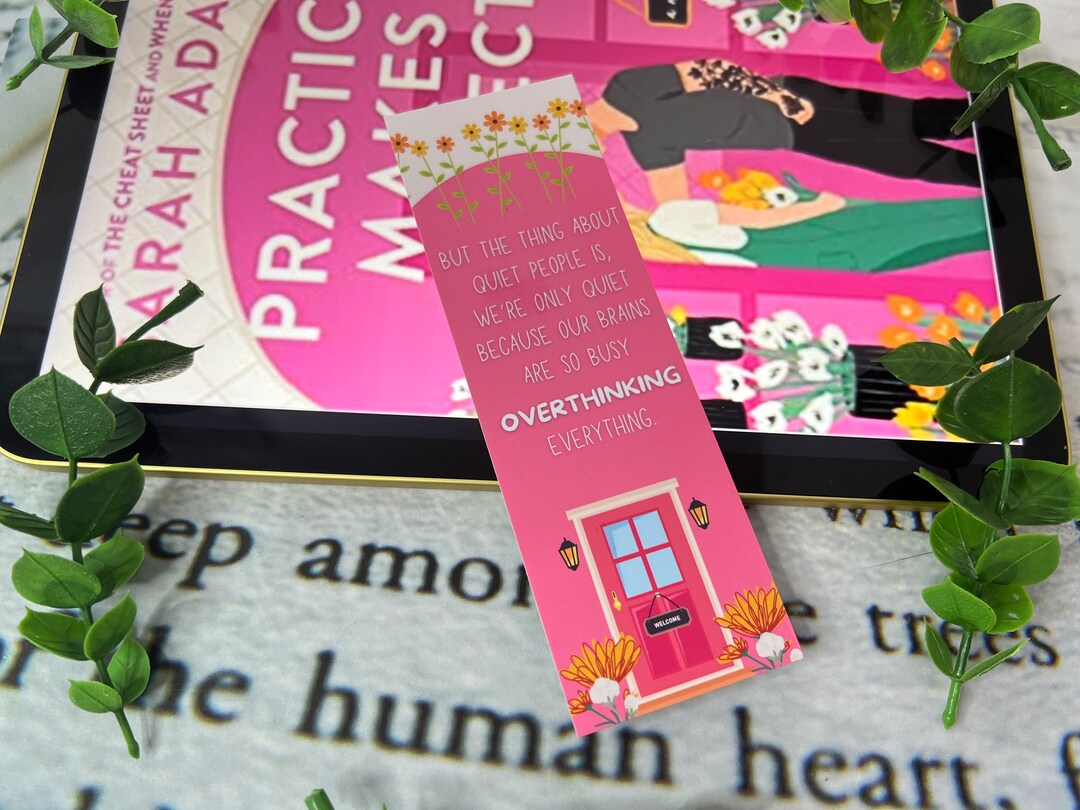 Practice Makes Perfect Quote Bookmark / Rom Com / Romance / Book Lovers ...