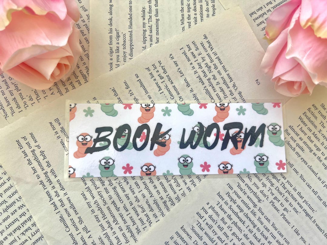 Book Worm Bookmark / Book Lovers / Readers / Gift for Reader - Etsy