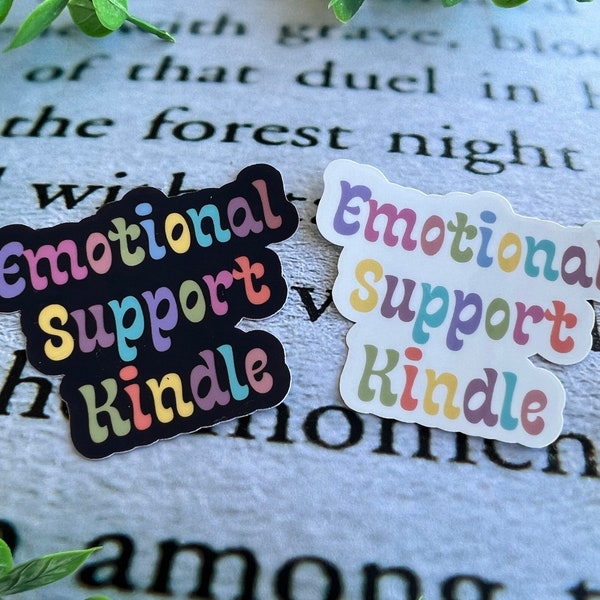 Emotional Support Kindle Sticker Reader - Etsy