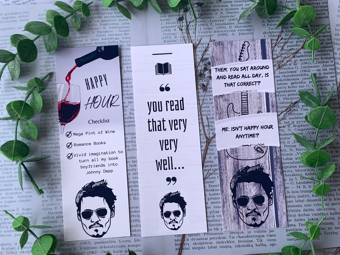 Johnny Trial Themed Bookmarks, A Mega Pint L Isnt Happy Hour Anytime ...