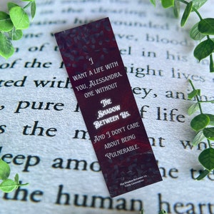 The Shadow Between Us Bookmark / Fantasy Book / Romance / Enemies to ...