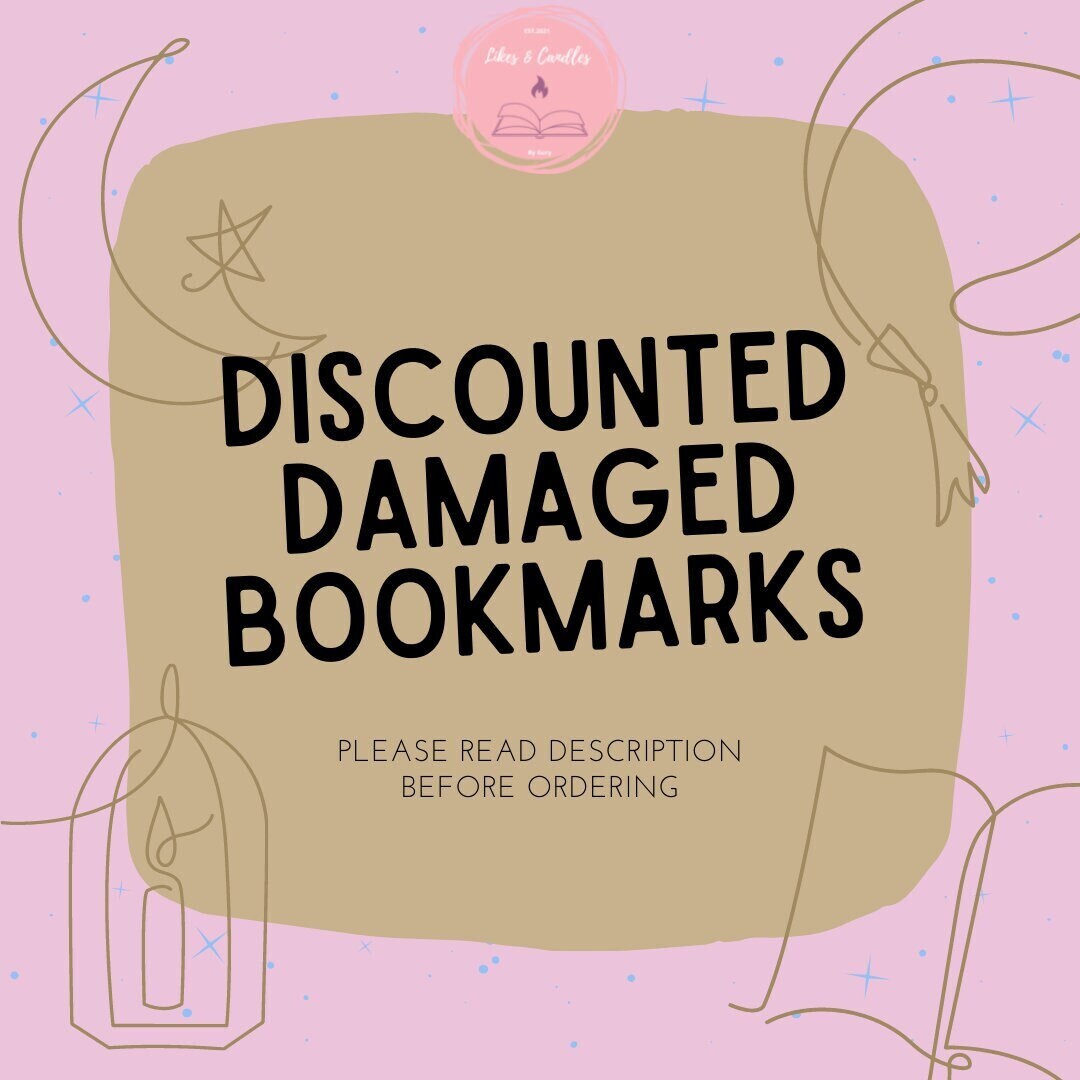 OOPS Damaged Bookmarks L Imperfect Bookmarks L Damaged Items L Bookish ...