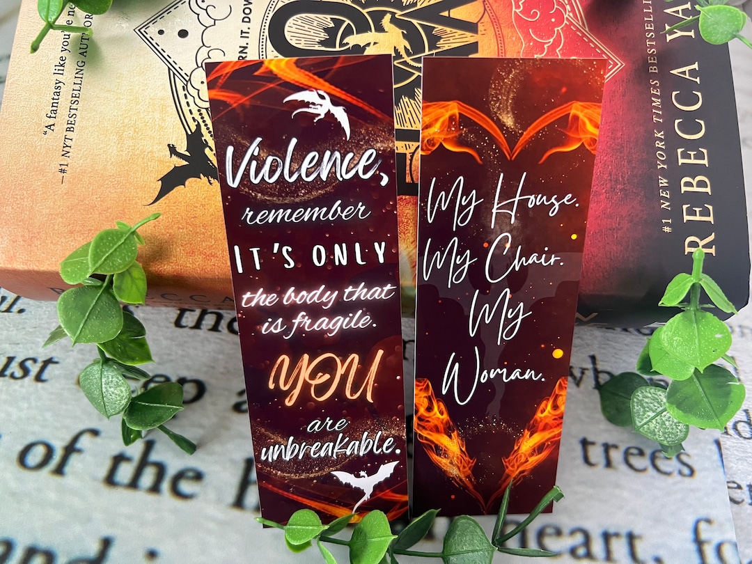 Iron Flame Fourth Wing Bookmarks / Fantasy Books / Fantasy Romance ...