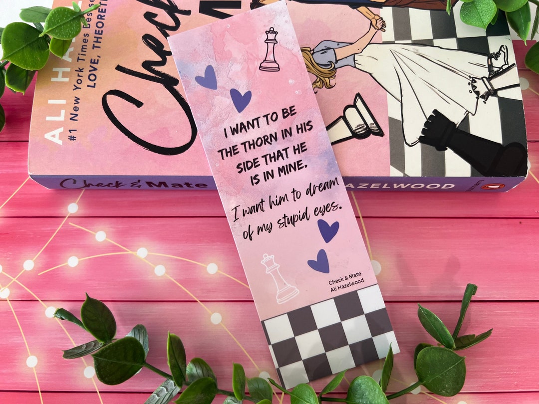 Check and Mate Bookmark, Romance Book, Bookish, YA Books, Gift for ...