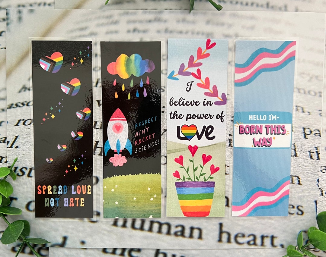Pride Month 2023 Bookmarks / Power of Love / Born This Way / Spread ...