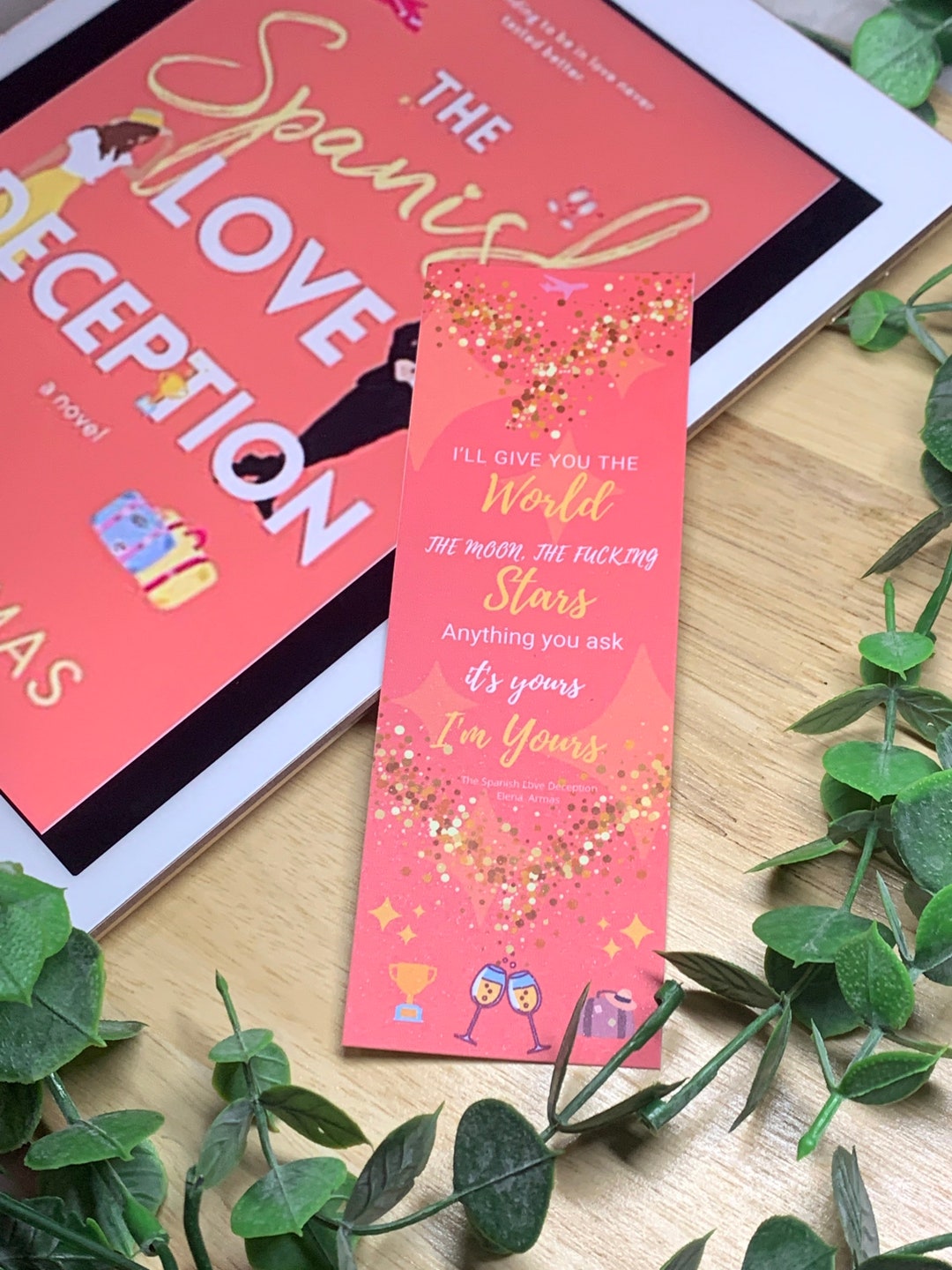 The Spanish Love Deception Bookmark L Romance L Rom Com L - Etsy Australia