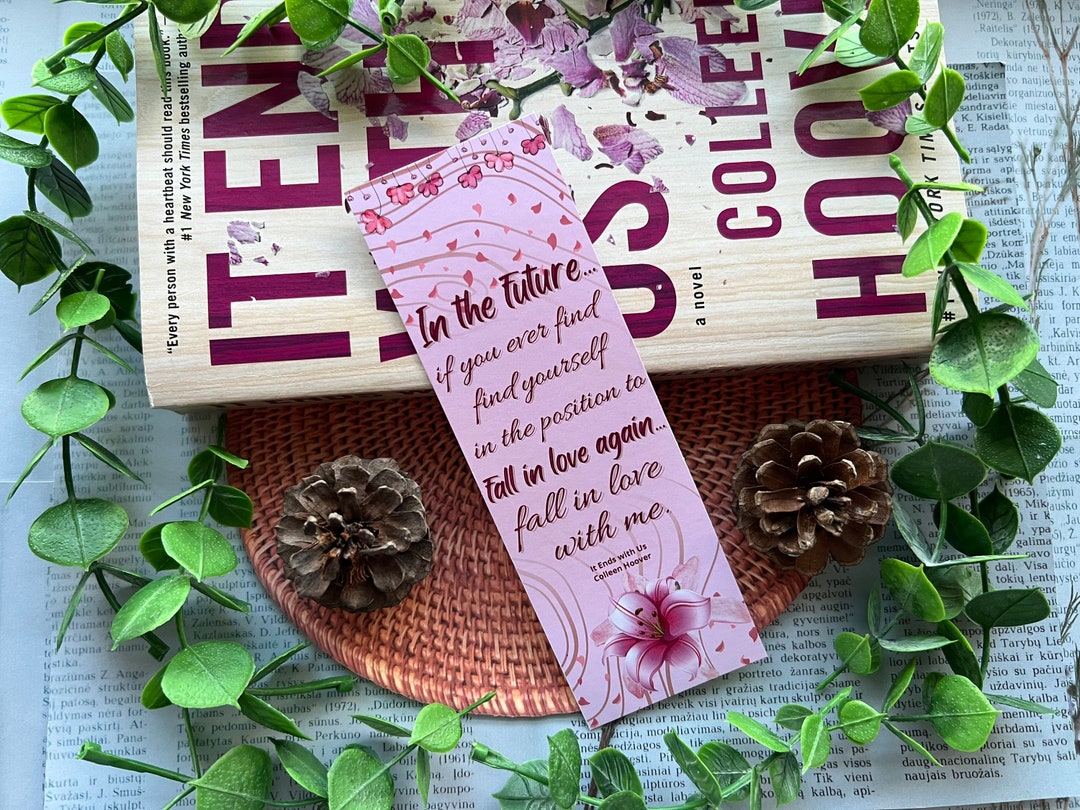 It Ends With Us Bookmark Atlas Quote, Book by Colleen Hoover, Cute ...