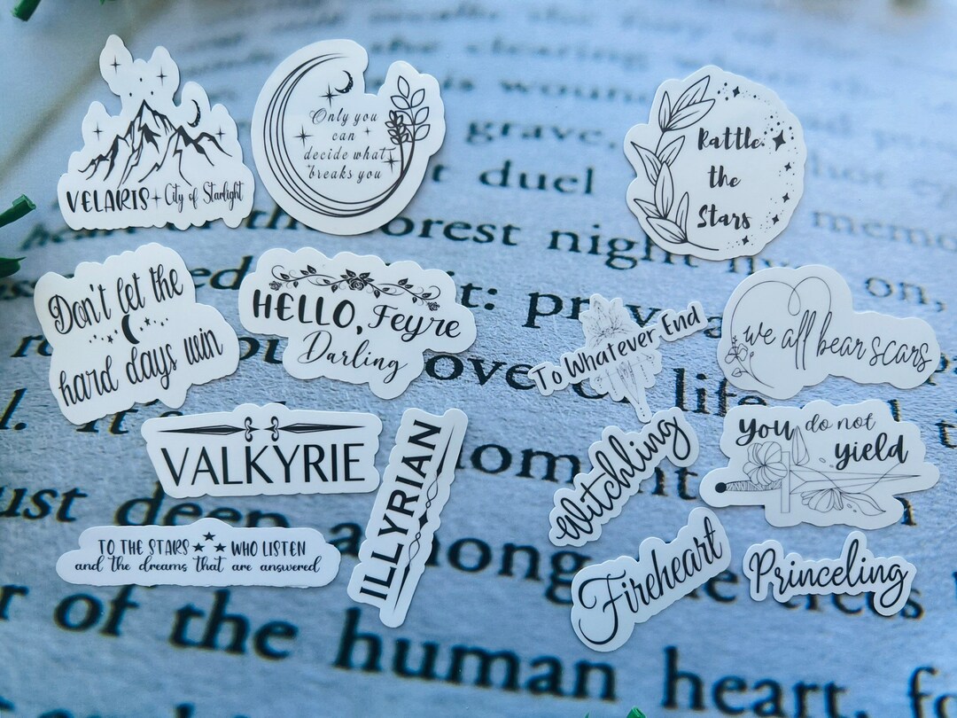 ACOTAR Sticker Set / A Court of Thorns and Roses Series / Throne of ...