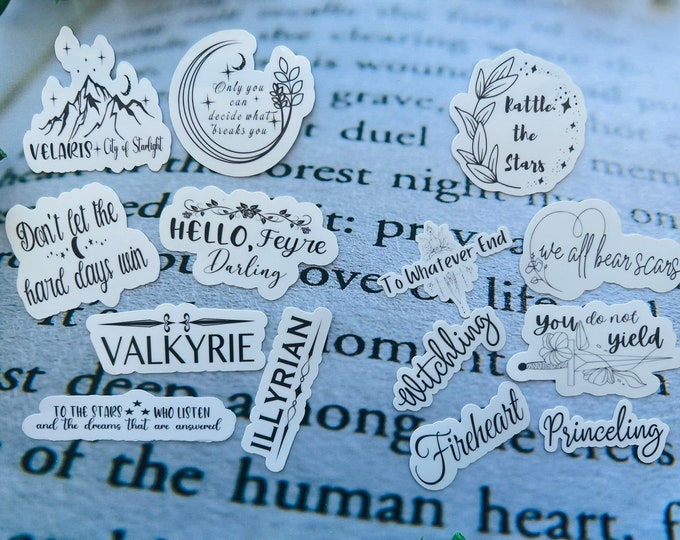 ACOTAR Sticker Set / A Court of Thorns and Roses Series / Throne of ...