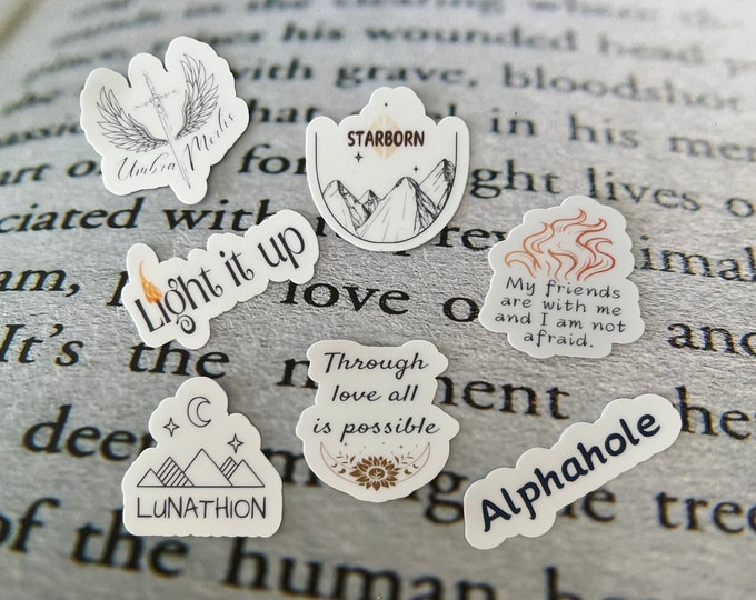Crescent City Sticker Set / Books Stickers / Bookish / Kindle Stickers ...