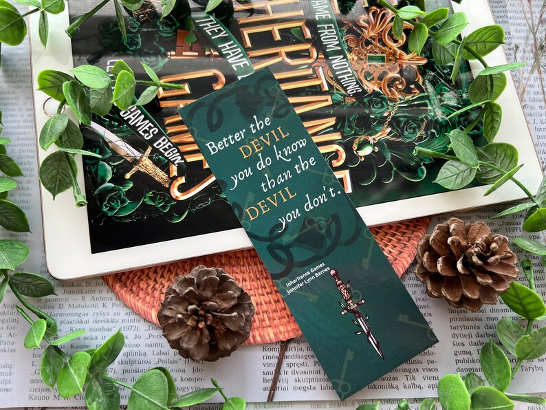 The Inheritance Games Series Bookmarks L the Hawthorne Legacy - Etsy