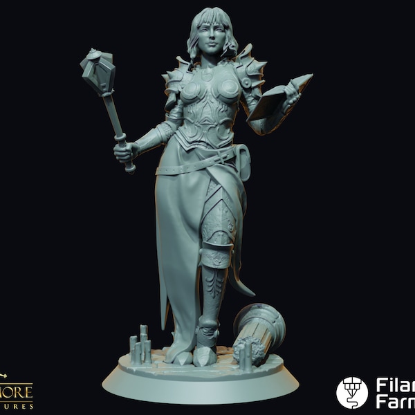 Human Cleric Miniature - Etsy