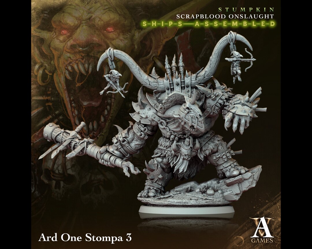 Ard One Stompa 3 - Scrapblood Onslaught - Highly Detailed Resin 8k 3D ...