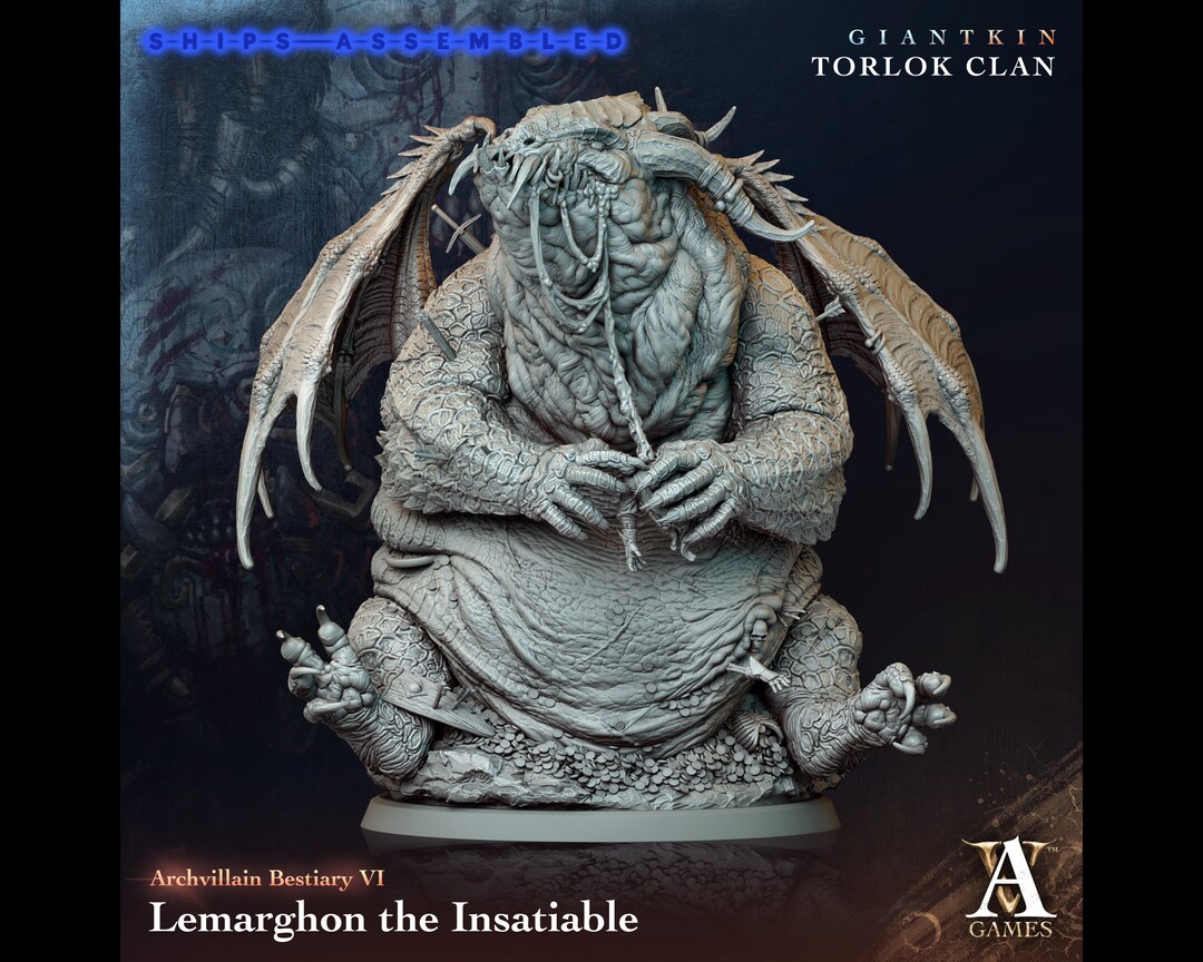 Lemarghon the Insatiable - Giant Kin, Torlock Clan- Highly Detailed ...