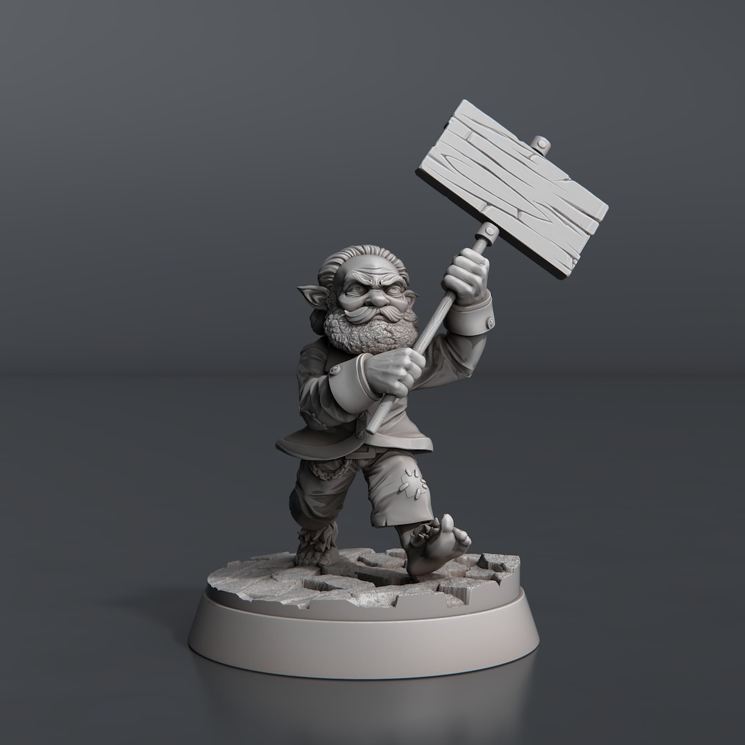 Rioter W/ Sign - Town Riot Set- Highly Detailed Resin 8k 3D Printed ...