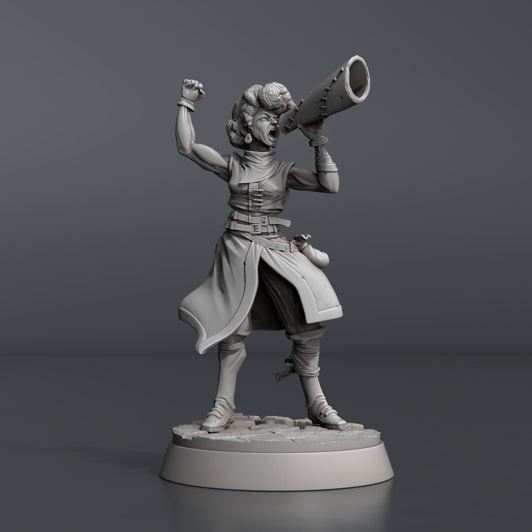 Rioter W/ Bullhorn - Town Riot Set- Highly Detailed Resin 8k 3D Printed ...