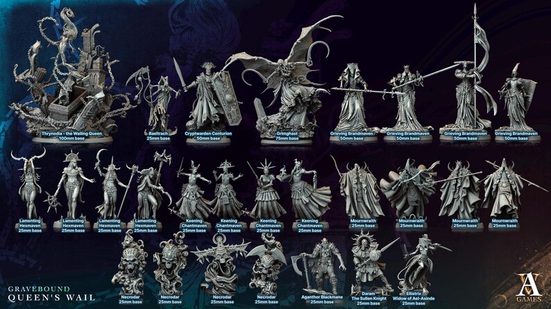 Necrodar 1 - Gravebound: Queen's Wail - Highly Detailed Resin 8k 3D ...