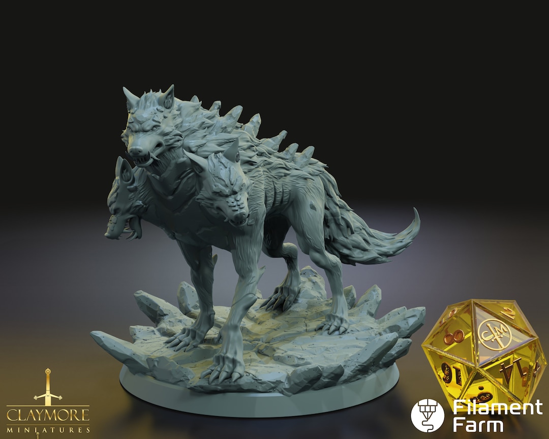 Cerberus - Heroes Above, Hades Below - Highly Detailed Resin 3D Printed ...