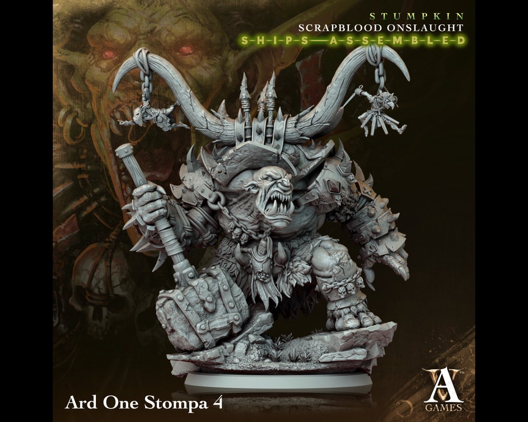 Ard One Stompa 4 - Scrapblood Onslaught - Highly Detailed Resin 8k 3D ...