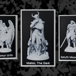 Customizable 3D Printed D&D Character Portraits | Personalized With ...