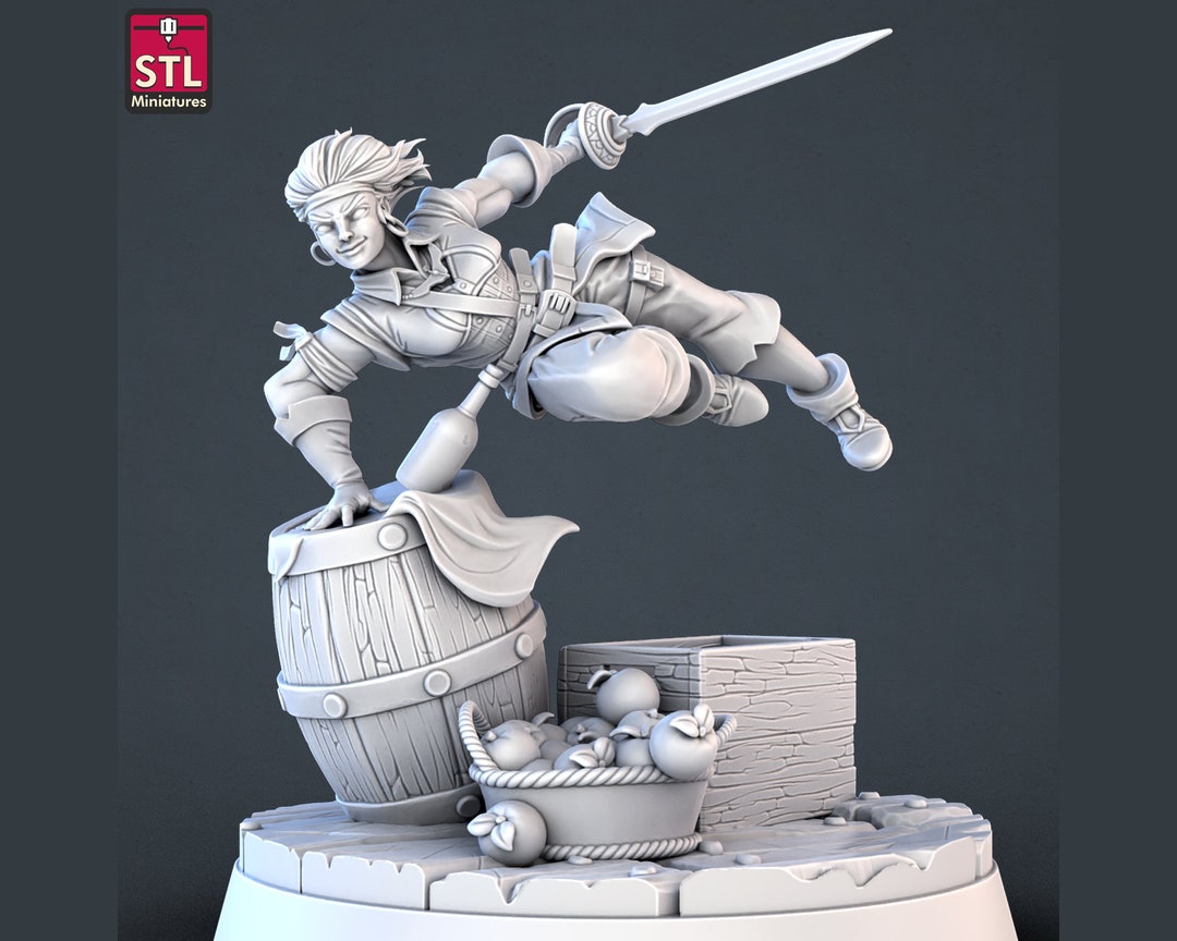 Pirate Charging in - High Detail Resin 3D Printed Miniature - Etsy