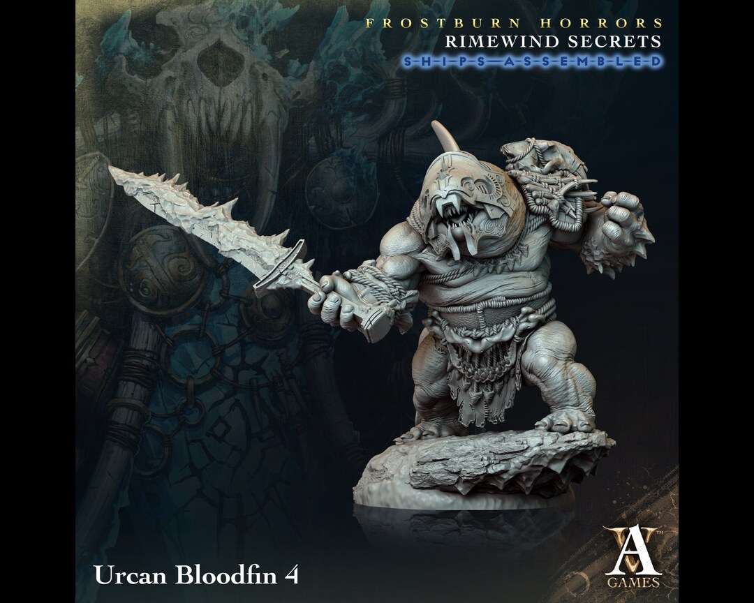 Urcan Bloodfin 4 - Rimewind Secrets - Highly Detailed Resin 8k 3D ...