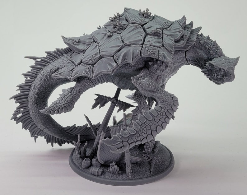 Dragon Turtle Highly Detailed Resin 3D Printed Miniature - Etsy