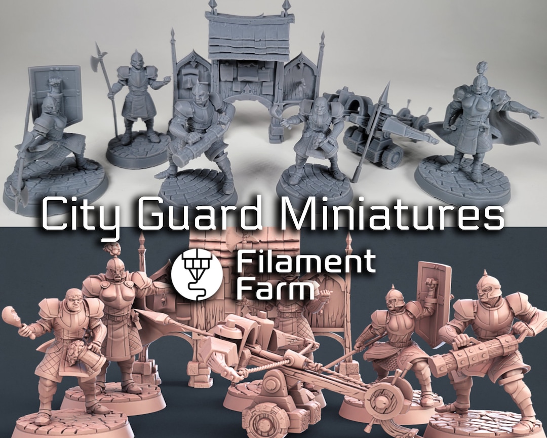 Town Guard Miniatures and Themed Props/scatter Terrain/scenery - D&D - Etsy